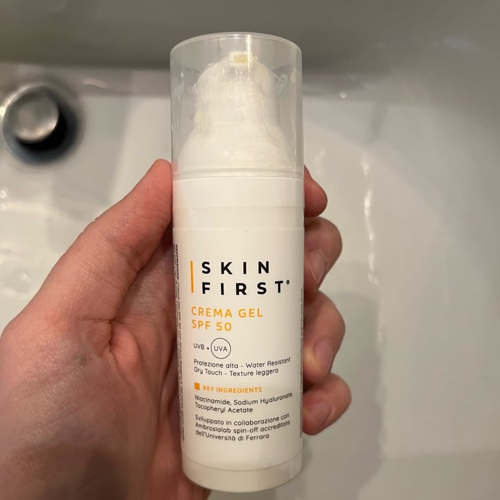 Skin first Crema Gel SPF 50 Review | abillion