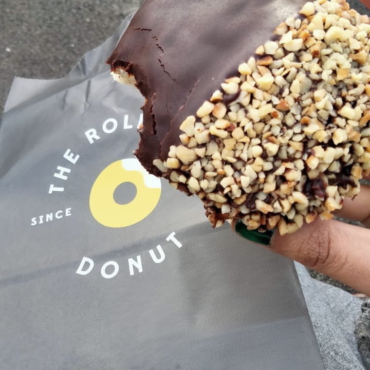 The rolling donut Vegan chocolate filled donut Review | abillion