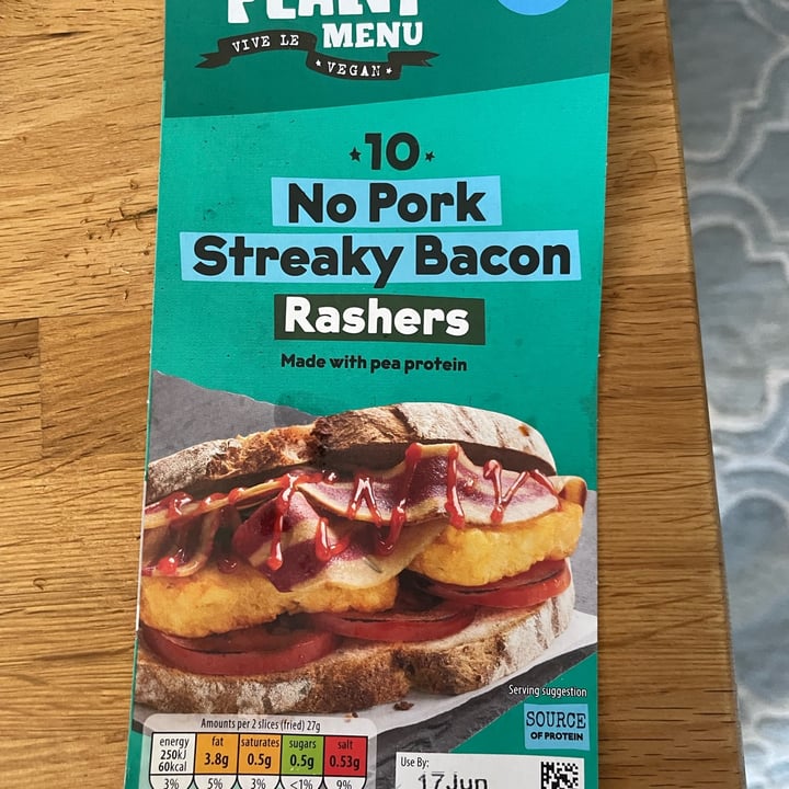 Plant Menu 10 No Pork Streaky Bacon Rashers Review | abillion