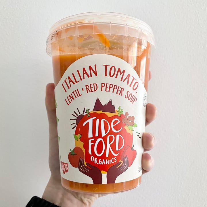 Tideford Italian Tomato, Lentil + Red Pepper Soup Review | abillion