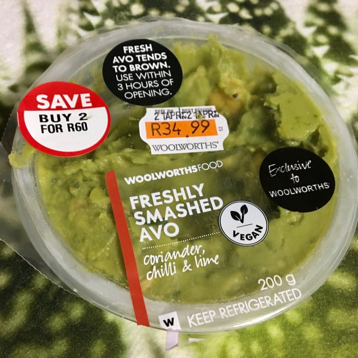 Woolworths Food Freshly Smashed Avo Review | abillion