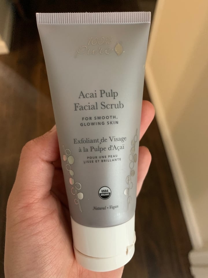 100% PURE Acai Pulp Facial Scrub Review | abillion