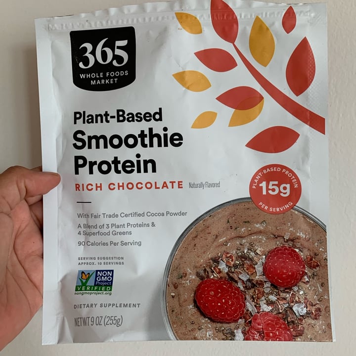 365 Whole Foods Market Plant Based Smoothie Protein Rich Chocolate ...