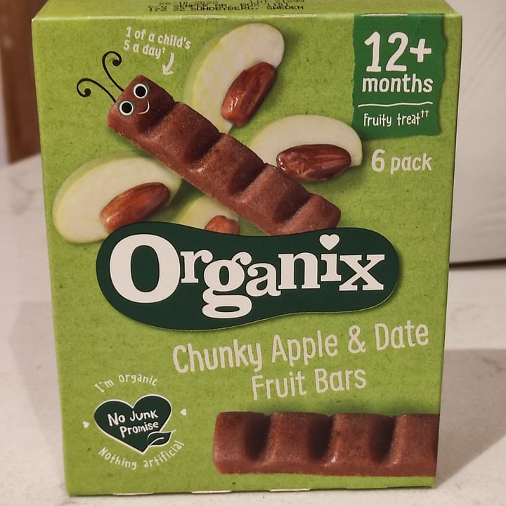 Organix Chunky Apple & Date Fruit Bars Review | abillion