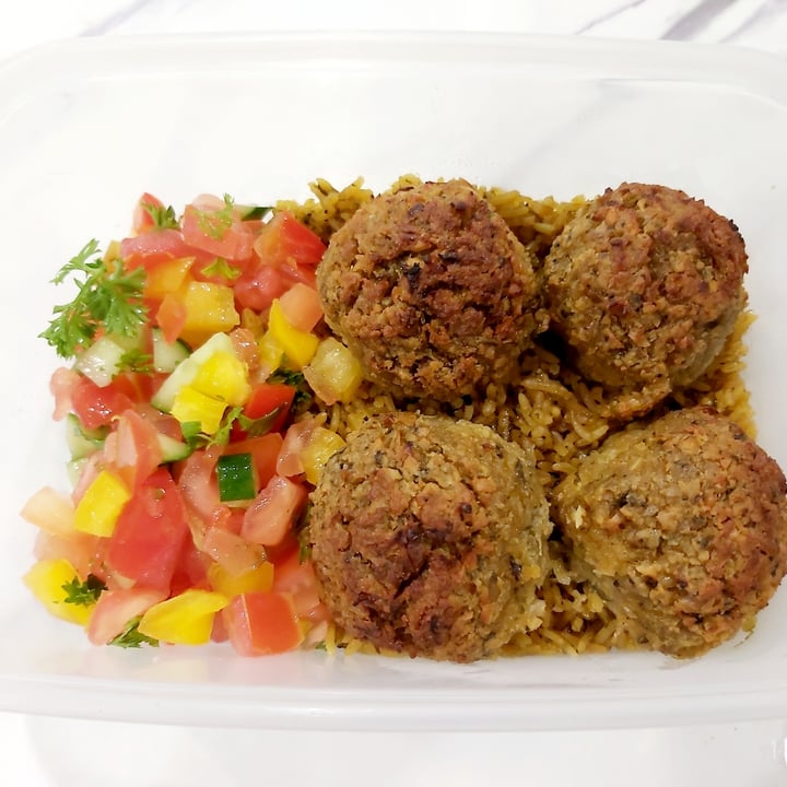 Pita & Olives Downtown Core, Singapore Falafel Rice Plate Review | abillion