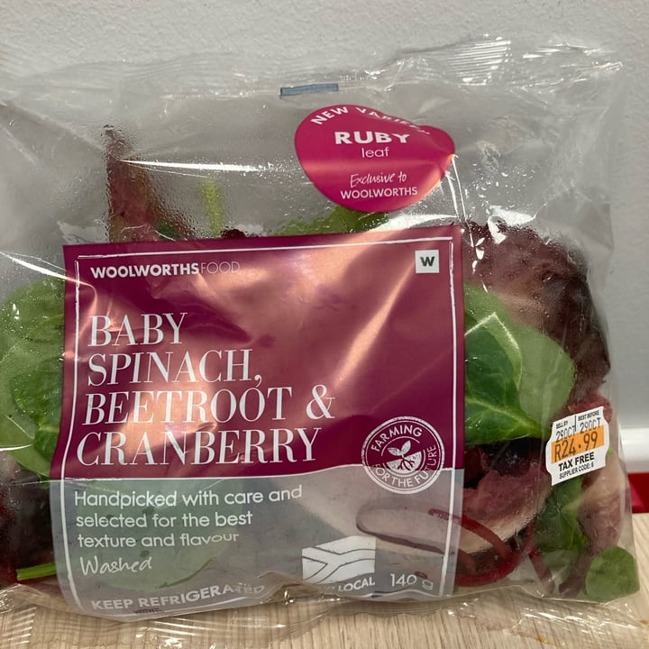 Woolworths Food Baby Spinach, Beetroot and Cranberry Salad Review ...