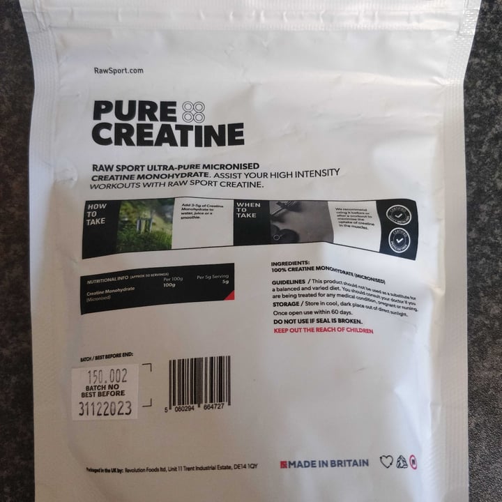 Raw Sport Vegan Creatine Review | abillion