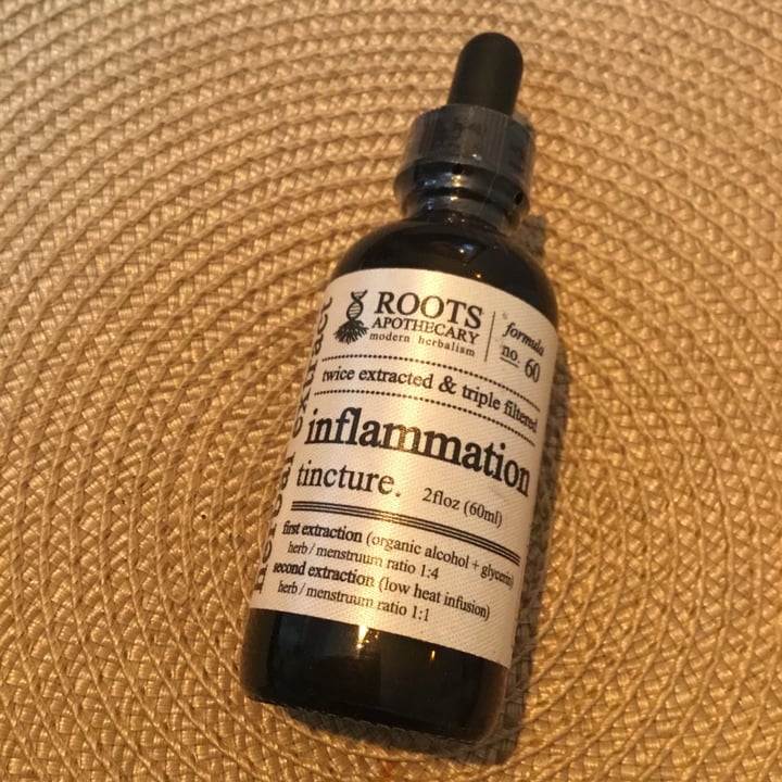 Roots Apothecary Inflammation tincture Review | abillion