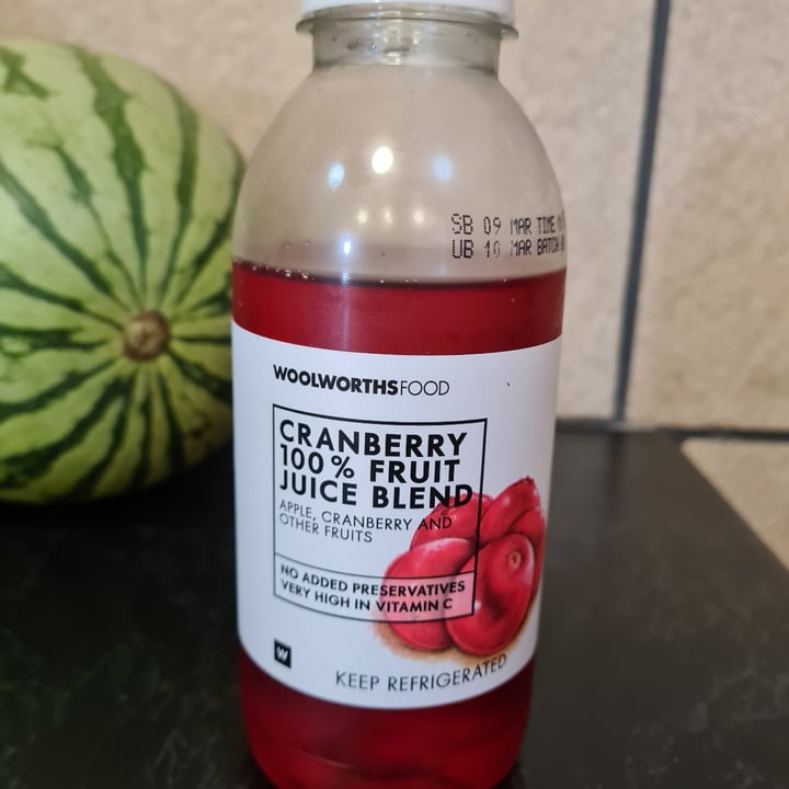 Woolworths Food Cranberry 100% Fruit Juice Blend Review | abillion