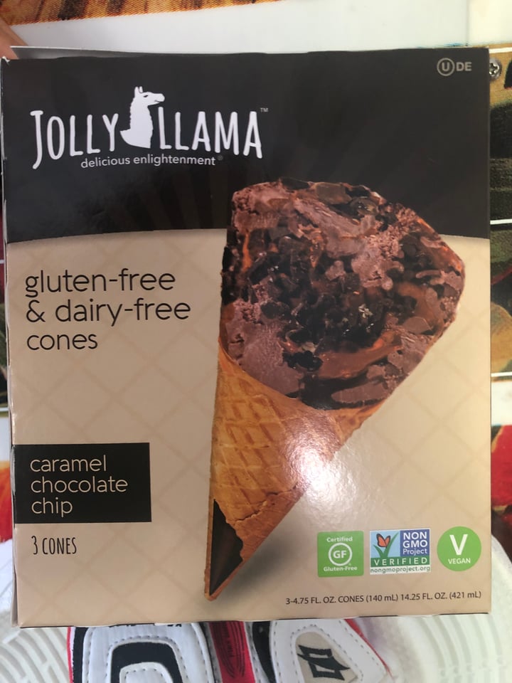 Jolly Llama Caramel Chocolate Chip DF GF Cones Review | abillion