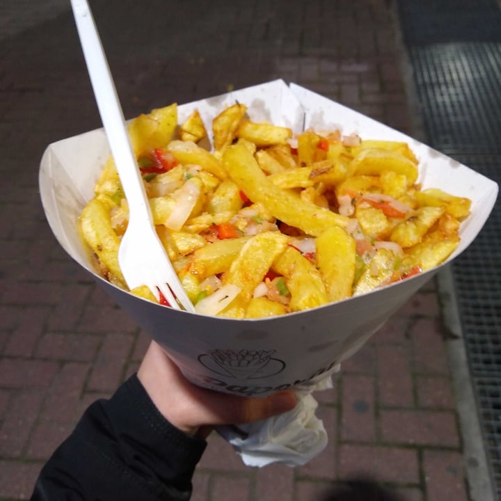 La Paperia Arg Quilmes, Argentina Papas Con Salsa Criolla Review | abillion