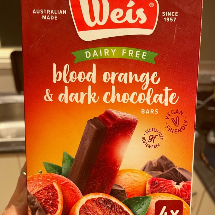 Weis Blood orange and dark chocolate bars Review | abillion