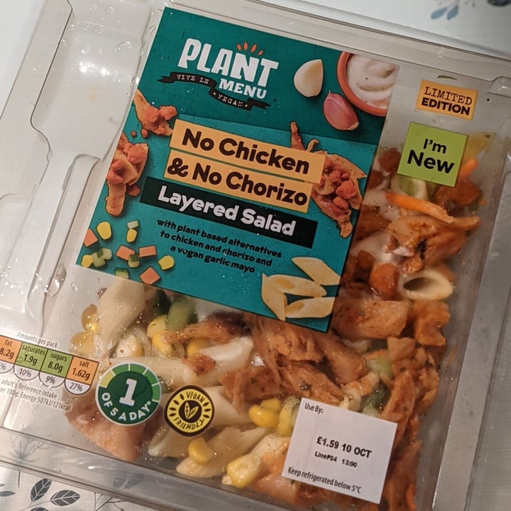 Plant Menu No Chicken and No Chorizo Layered Salad Review | abillion