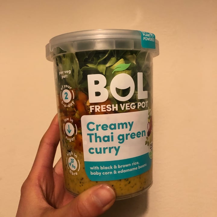 BOL Creamy Thai green curry veg pot Review | abillion