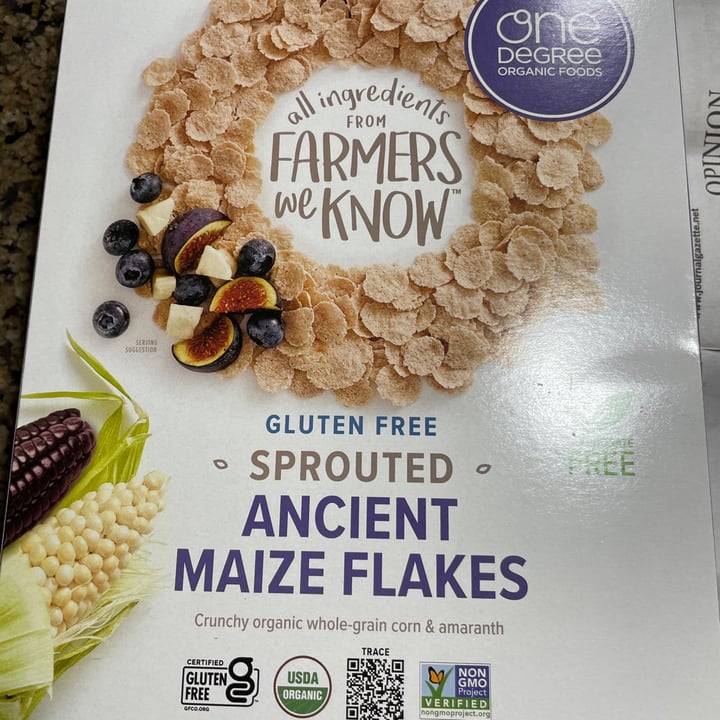 One Degree Organic Foods Ancient Maize Flakes Review | abillion