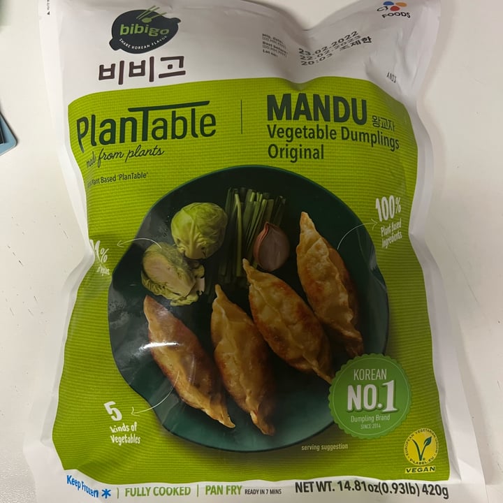 Bibigo mandu vegetable dumplings Review | abillion