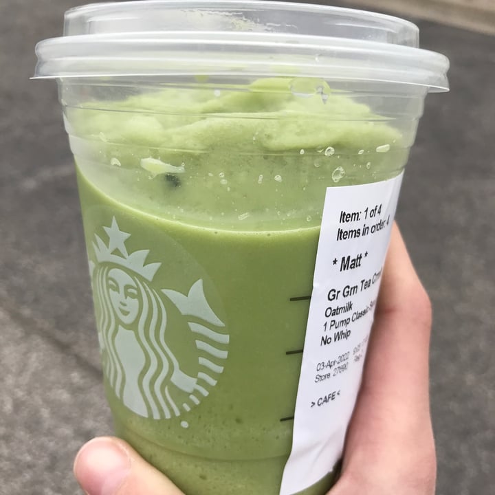 Starbucks Charles Town, United States Matcha Crème Frappuccino Beverage ...