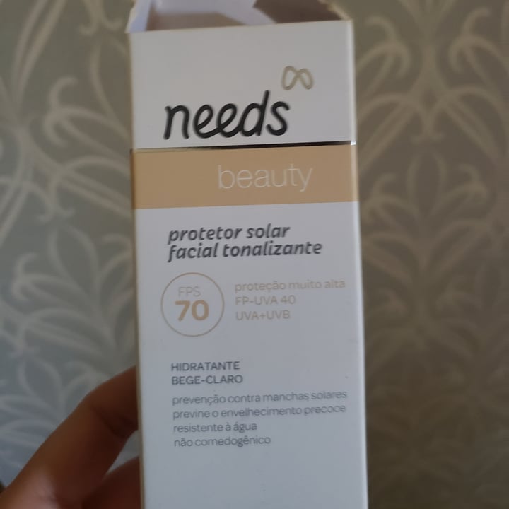 Vegan by Needs Sunscreen/ Protetor Solar Facial tonalizante Review ...
