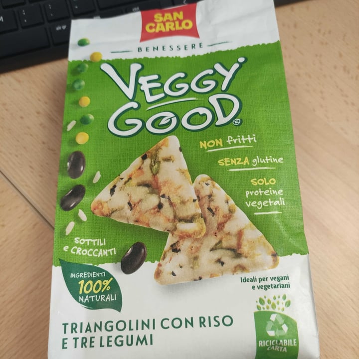 SAN CARLO Benessere Veggy Good Triangolini con riso e tre legumi Review ...