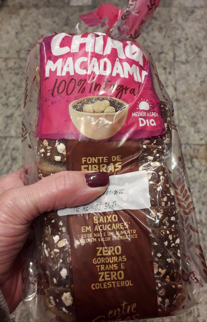 Dia% Pão Fatiado Integral de Chia com Macadâmia Review | abillion