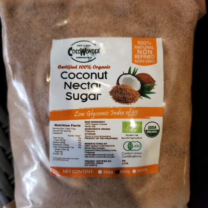 CoCoWonder Coconut Nectar Sugar Review | abillion