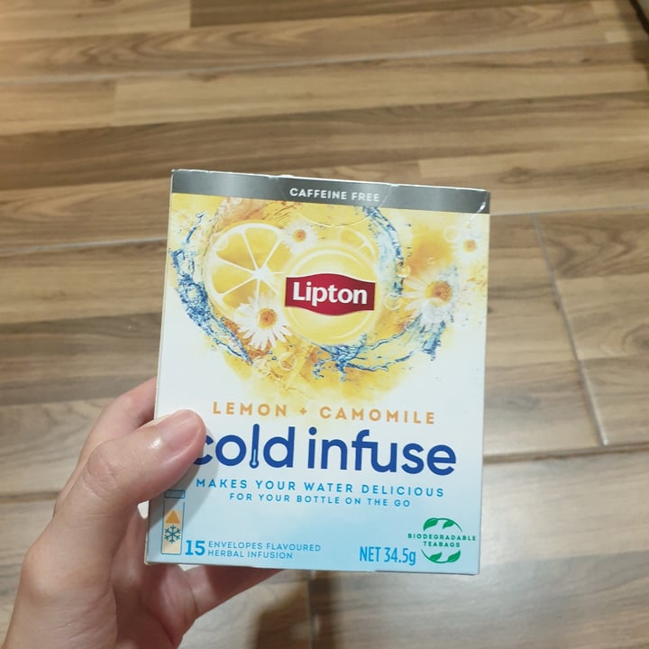 Lipton lemon chamomile cold infuse Review | abillion