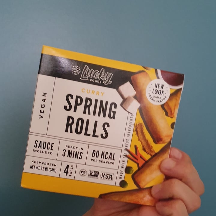 Lucky Foods Curry Spring Rolls Review | abillion