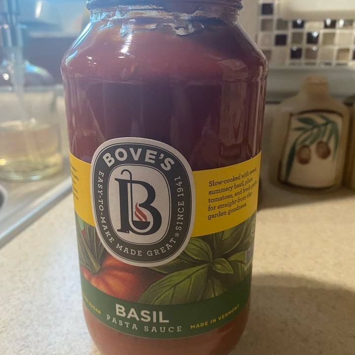 Bove’s Bove’s Basil pasta sauce Review | abillion