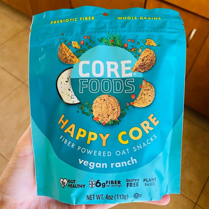 Core foods Happy gut fiber powered oat snack vegan ranch Review | abillion