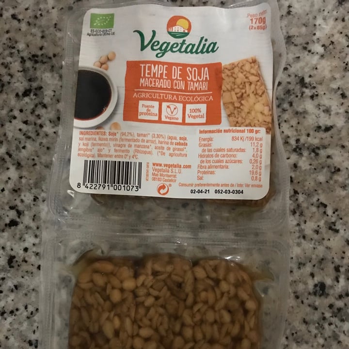 Vegetalia Tempeh marinado en tamari Review | abillion