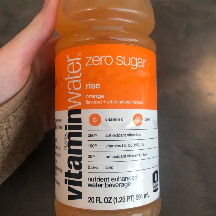 Vitaminwater “Rise” Zero Sugar Orange Review | abillion