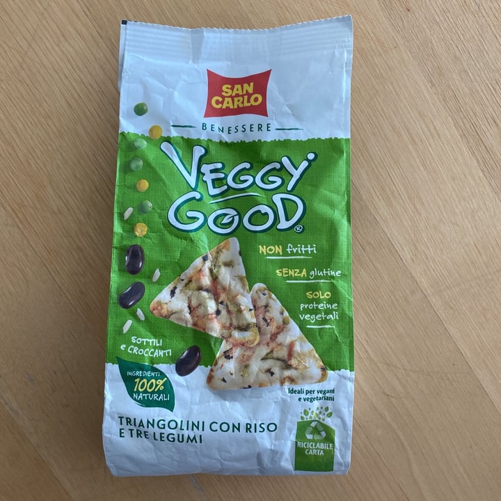 SAN CARLO Benessere Veggy Good Triangolini con riso e tre legumi Review ...