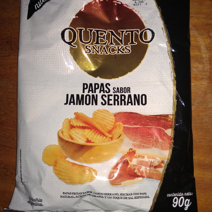 Quento Snacks Papas sabor Jamón Serrano Review | abillion