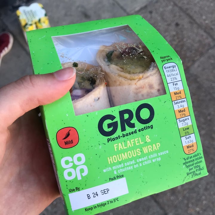 Coop Gro Falafel & Houmous Wrap Review | abillion