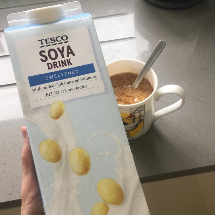 Tesco Soya drink sweetened Review | abillion