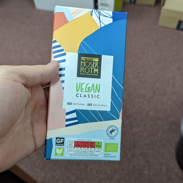 Moser Roth Vegan classic chocolate Review | abillion