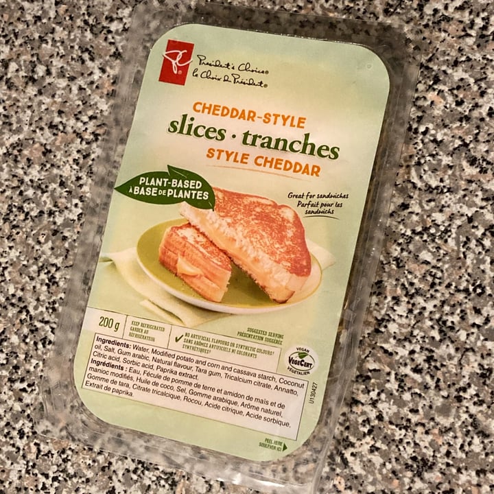 PC President’s Choice Plant Based Cheddar Style Slices Review | abillion