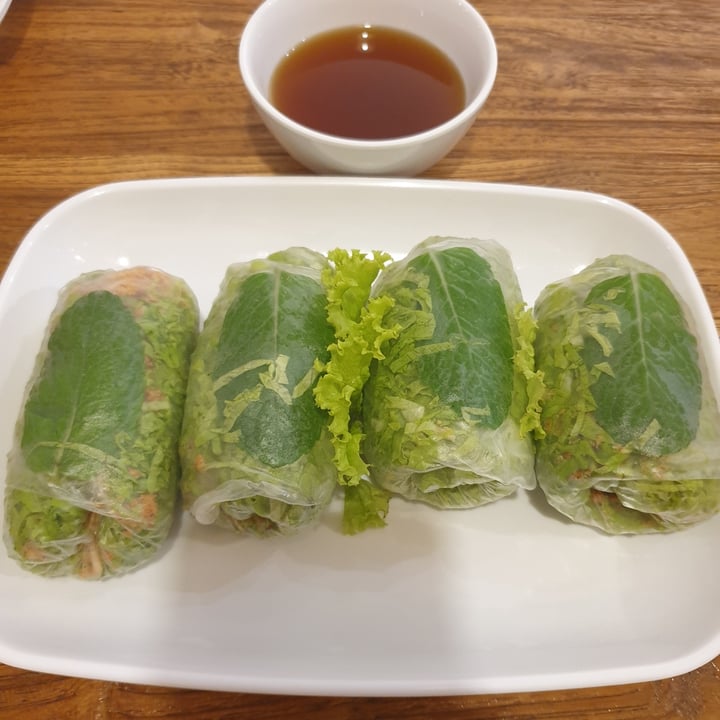 Green Lotus Fusion Vegan Cuisine Indonesia Summer Rolls Review | abillion