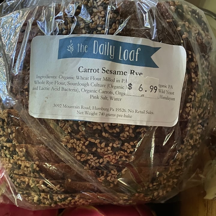 The daily loaf Carrot sesame rye Review | abillion