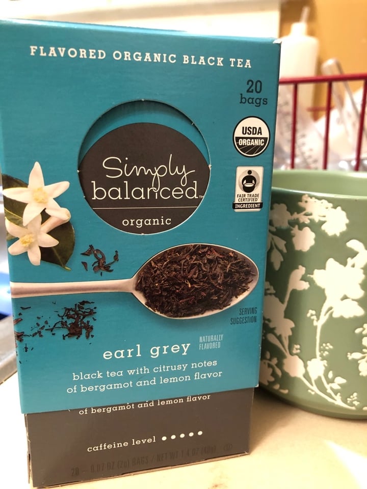 Simply Balanced Organic earl grey tea Review | abillion
