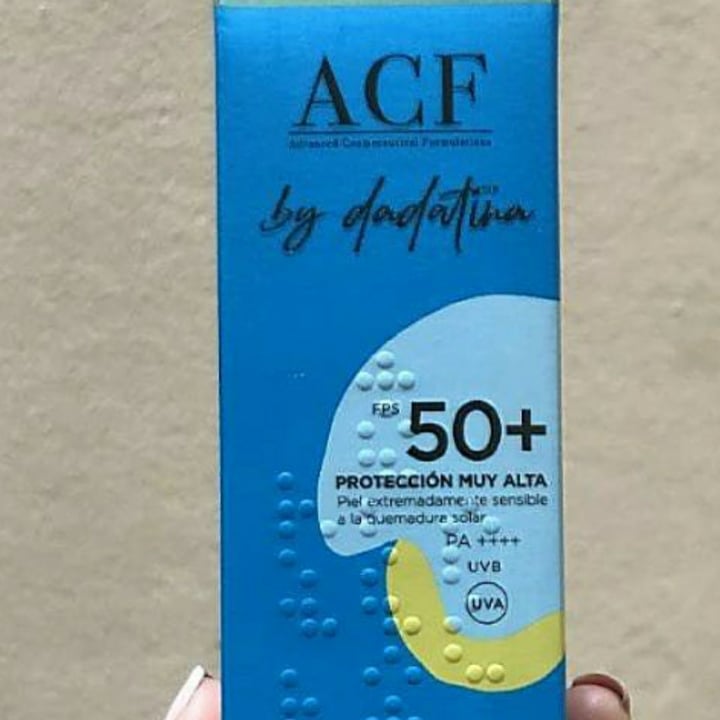 ACF Fotoprotector By Dadatina Review | abillion