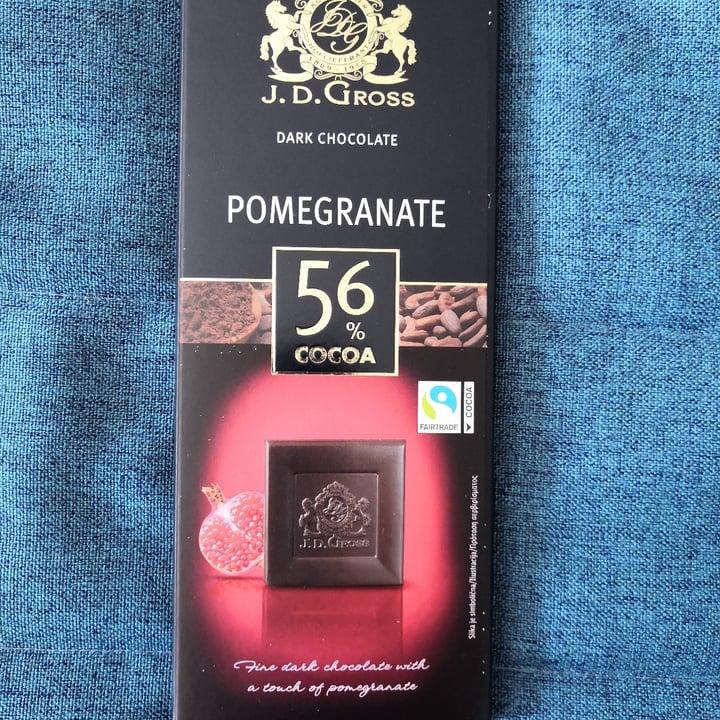 J. D. Gross Pomegranate Dark Chocolate Review | abillion