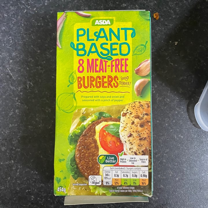 ASDA Plant based meat free burgers Review | abillion
