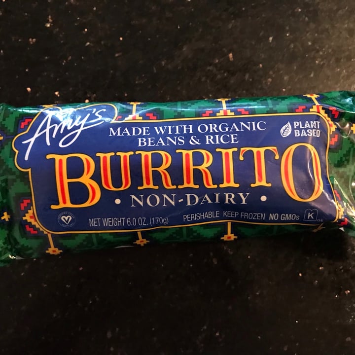 Amy’s Amy’s Non-Dairy Organic Burrito with Beans & Rice Review | abillion