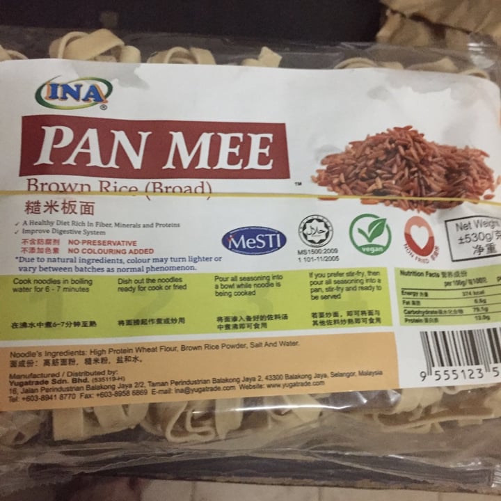 INA Ina Brown Rice Pan Mee Review | abillion