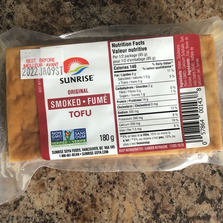 Sunrise Soya Foods Original Smoked Tofu Review | abillion