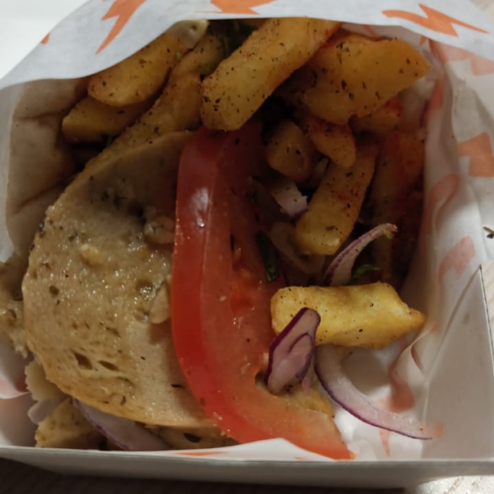 Kalamaki Street Greek Charing Cross, United Kingdom Vegan Gyros Wrap ...