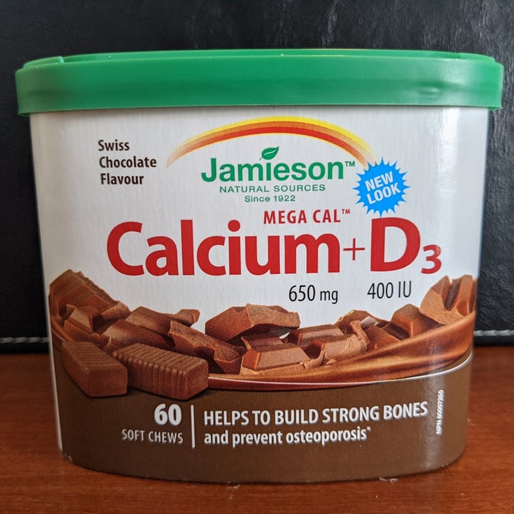 Jamieson Mega Cal Calcium + D3 Soft Chocolate Chews Review | abillion