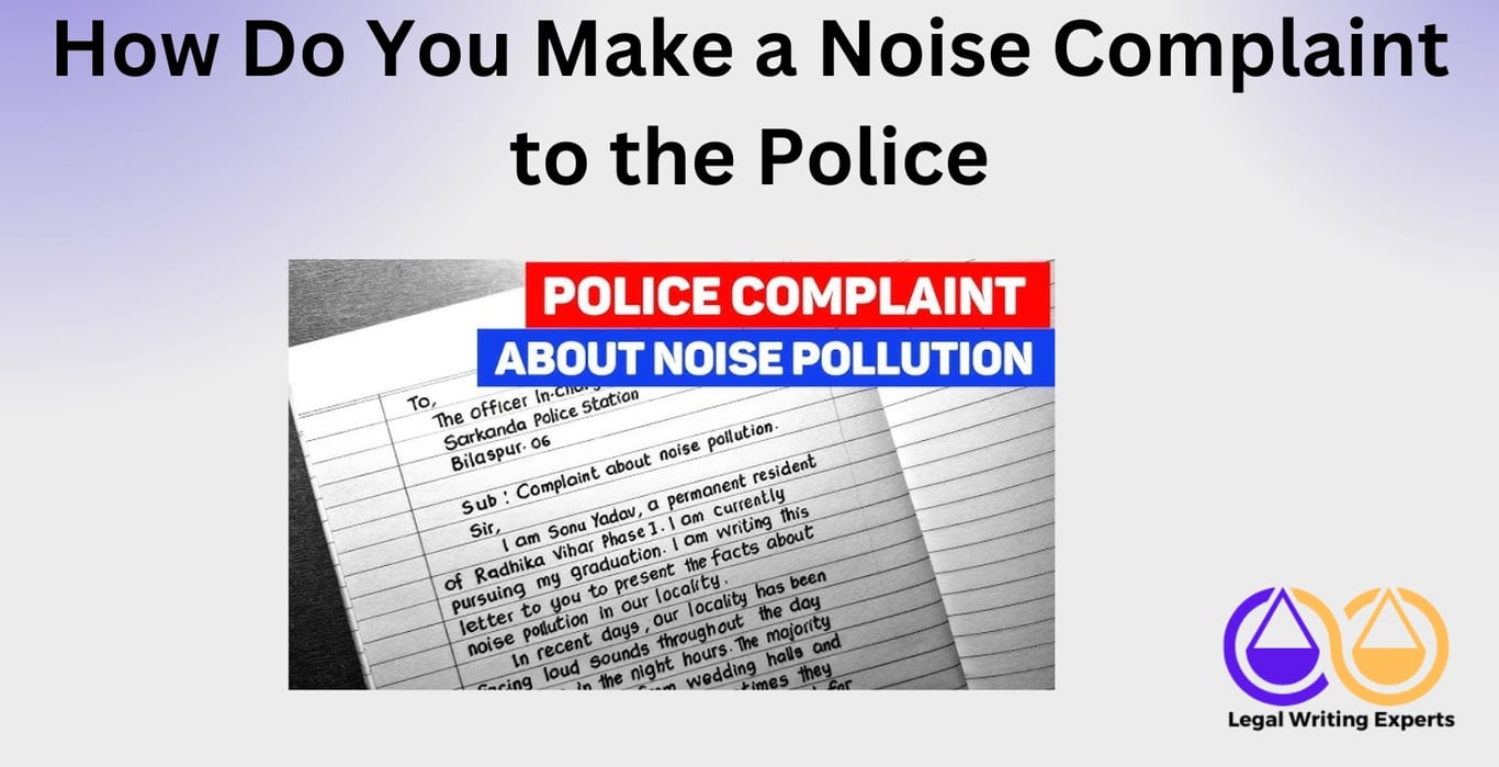 How Do You Make a Noise Complaint to the Police