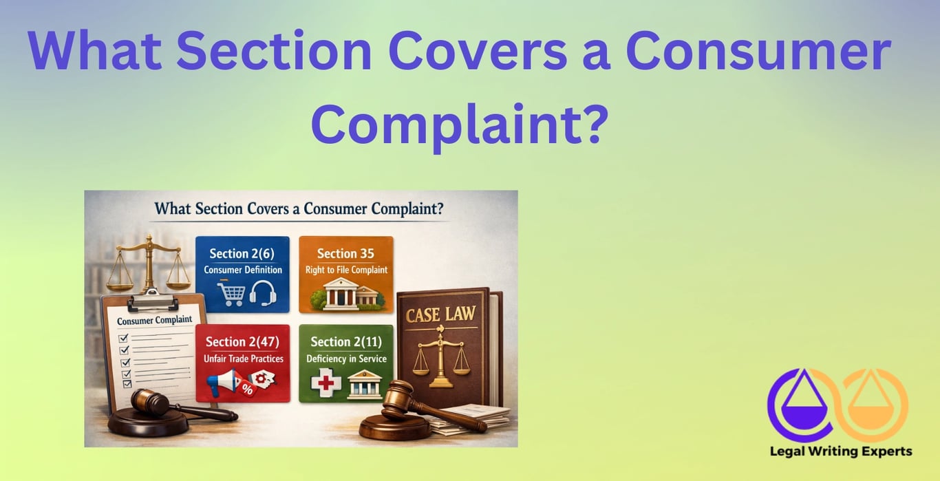 What Section Covers a Consumer Complaint?